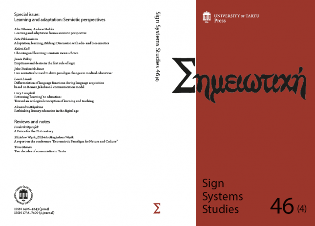 Journal: Sign System Studies 46(4) | IASS-AIS